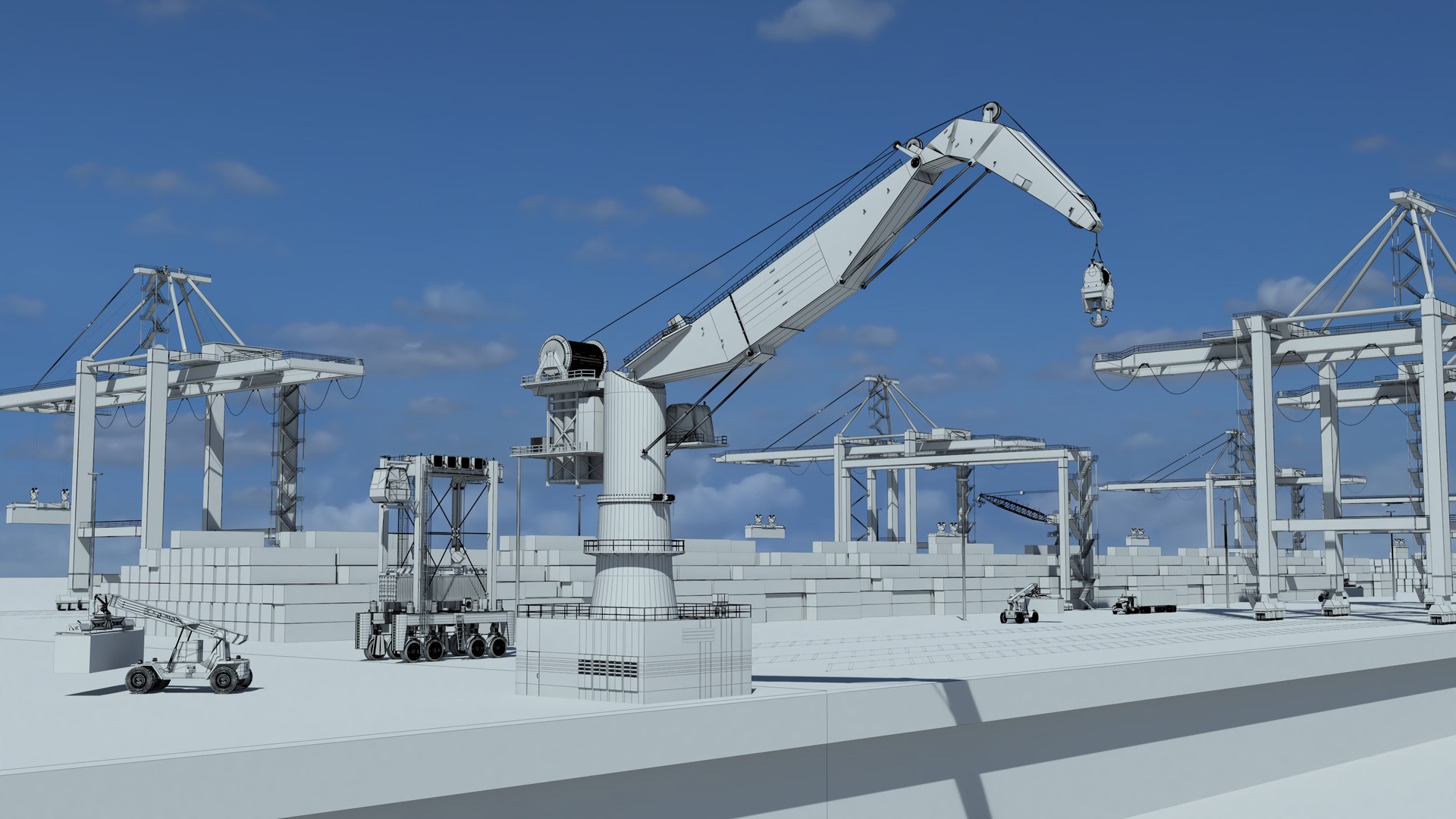 3D Port Terminal Model - TurboSquid 2313580