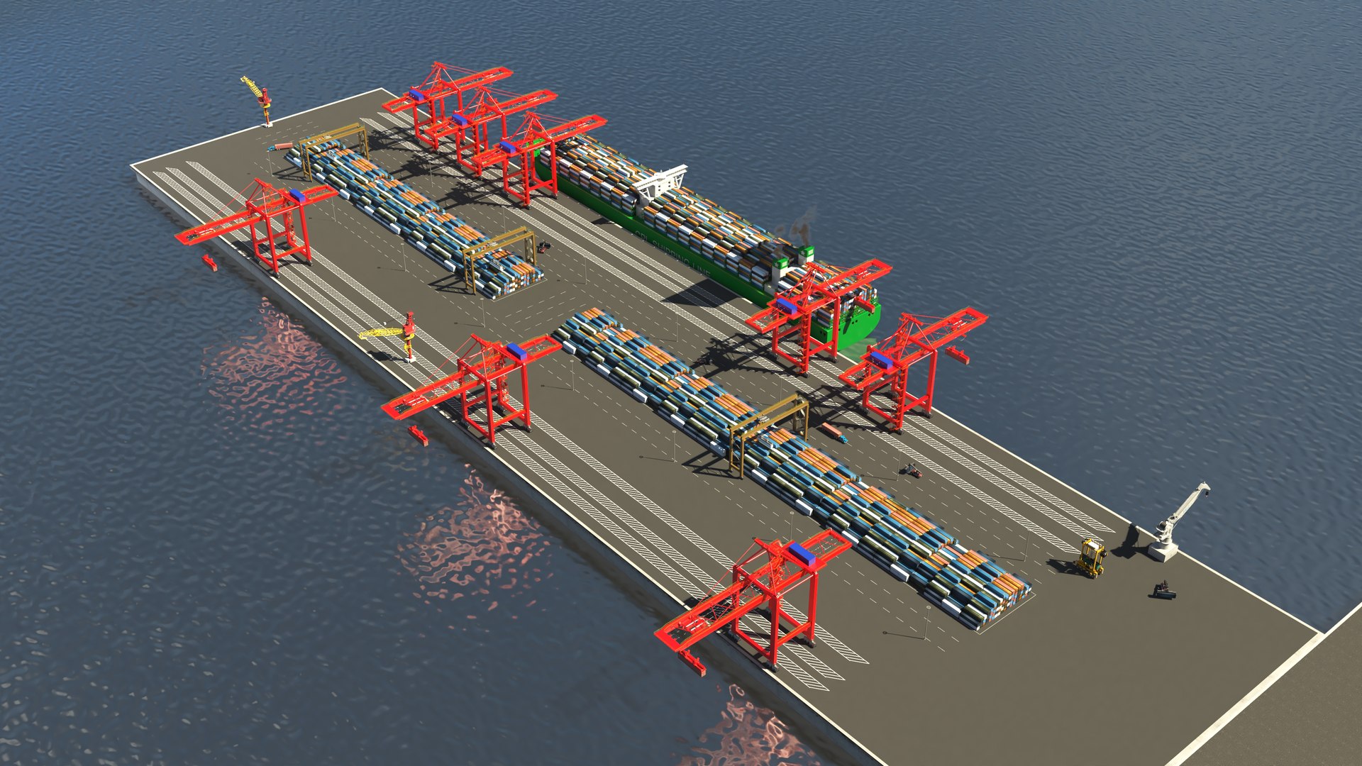 3D Port Terminal Model - TurboSquid 2313580