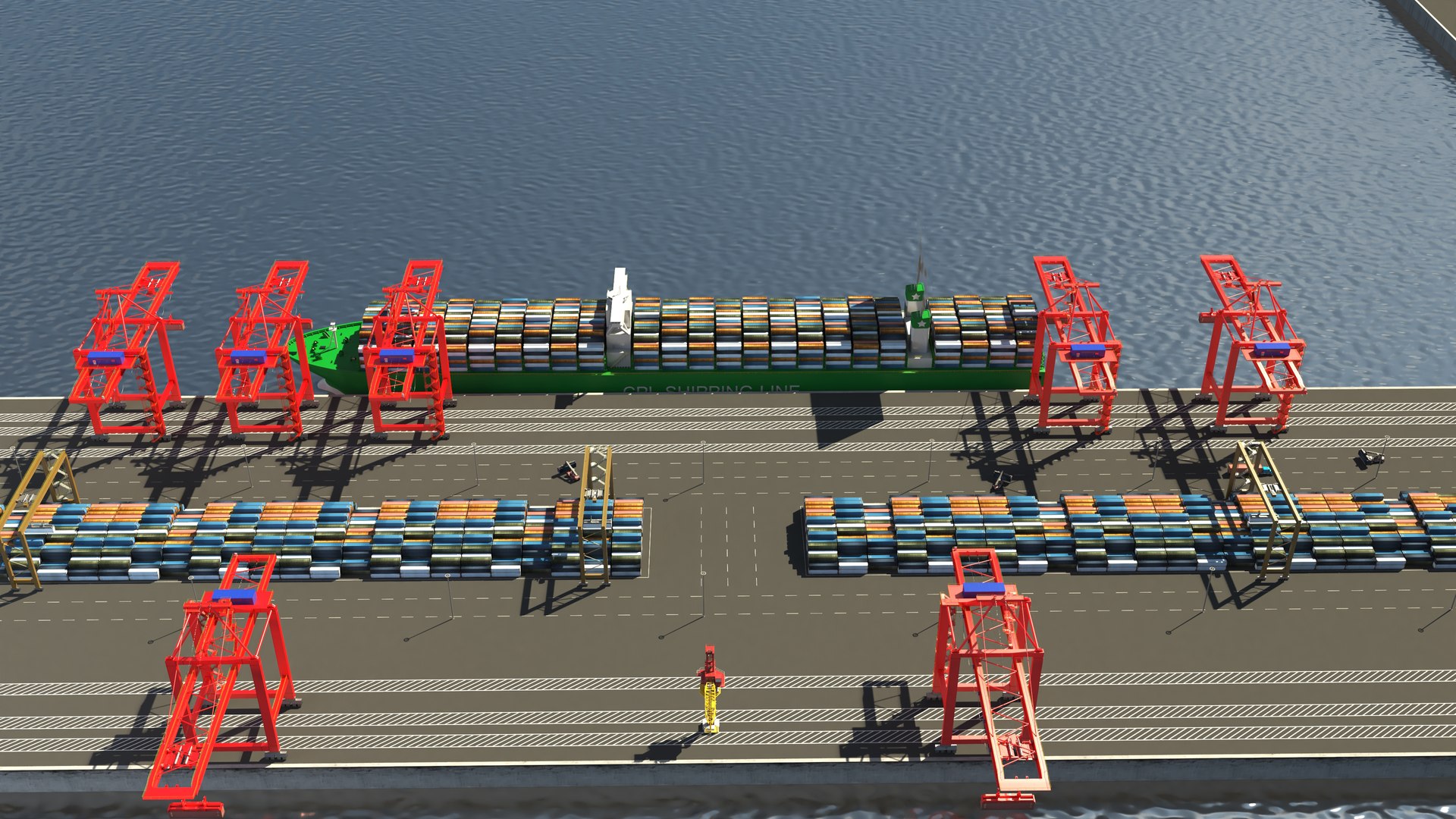 3D Port Terminal Model - TurboSquid 2313580