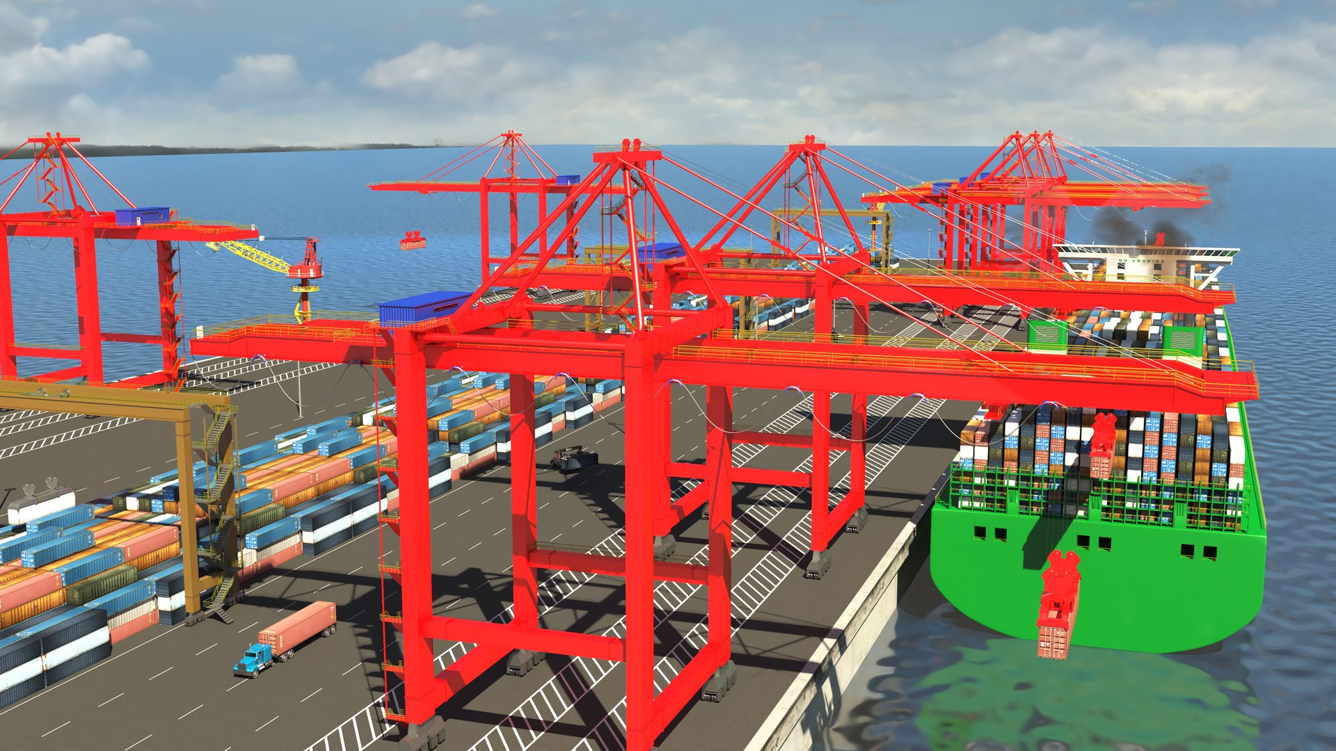 3D Port Terminal Model - TurboSquid 2313580
