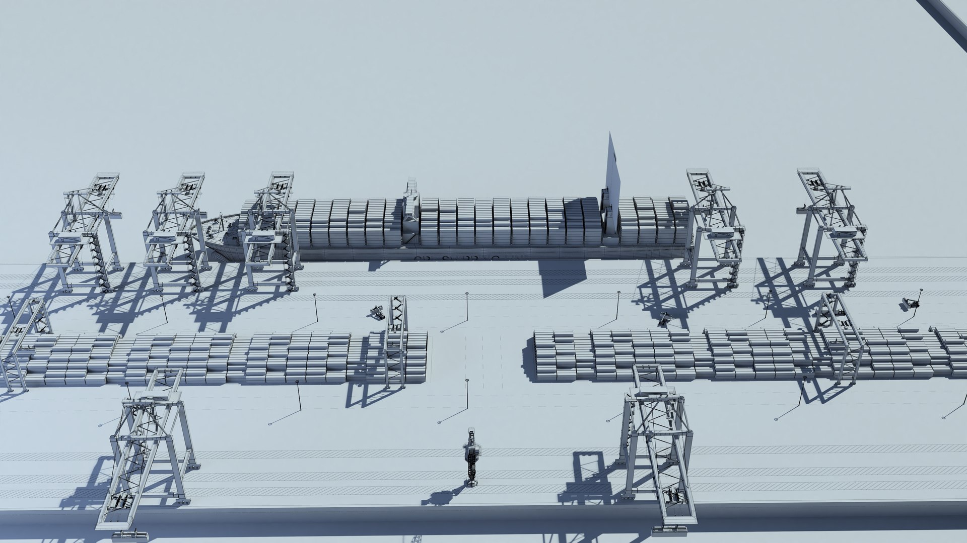 3D Port Terminal Model - TurboSquid 2313580