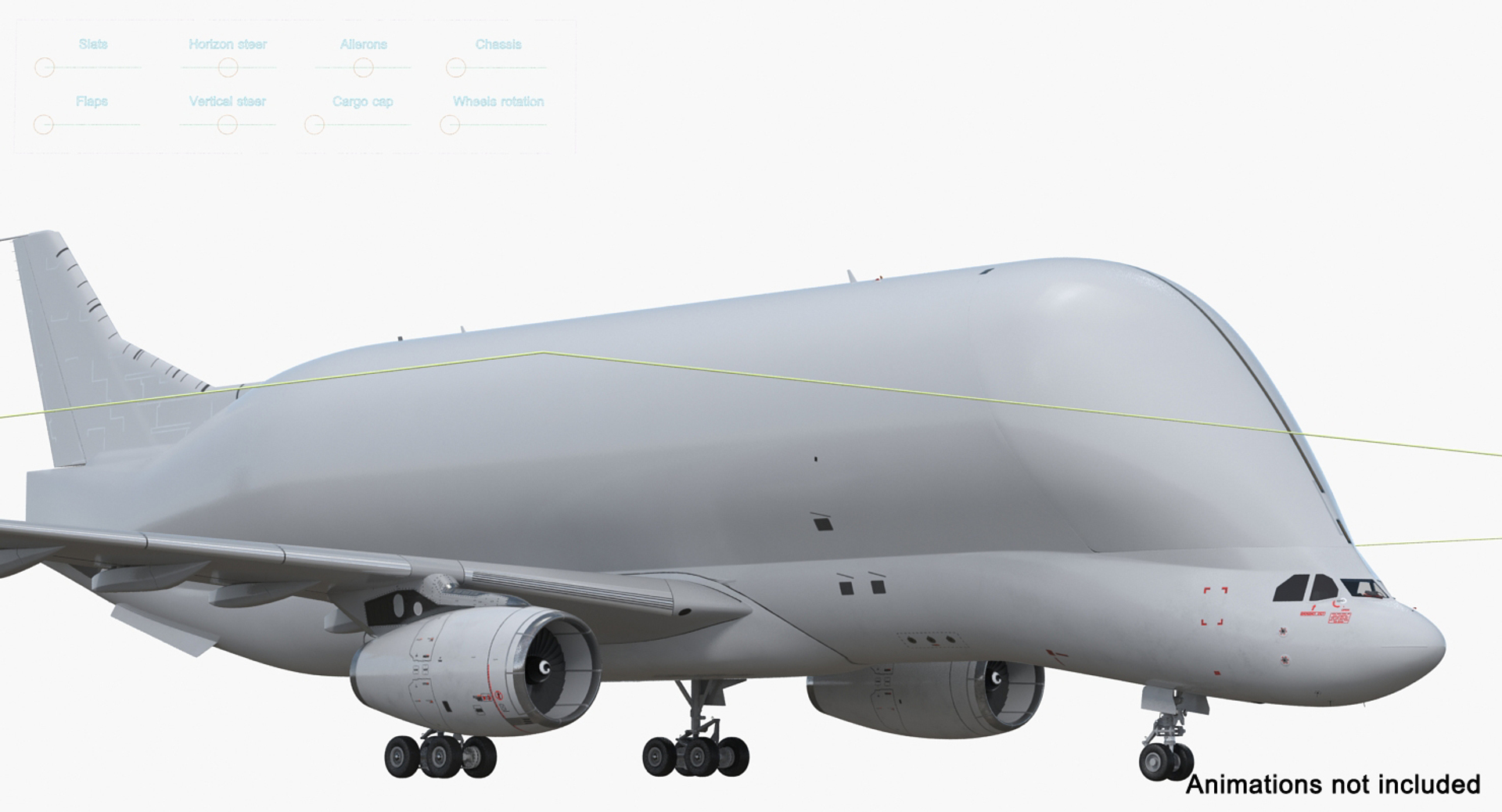 3D Large Transport Aircraft Air Model - TurboSquid 1398416