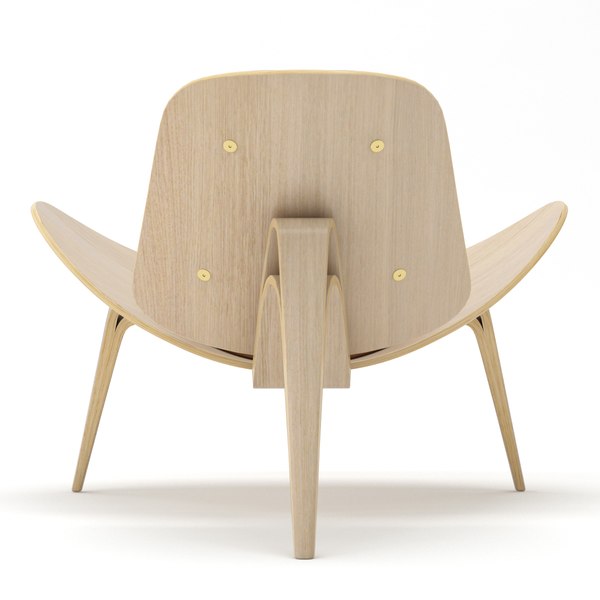 3d model of shell chair hans