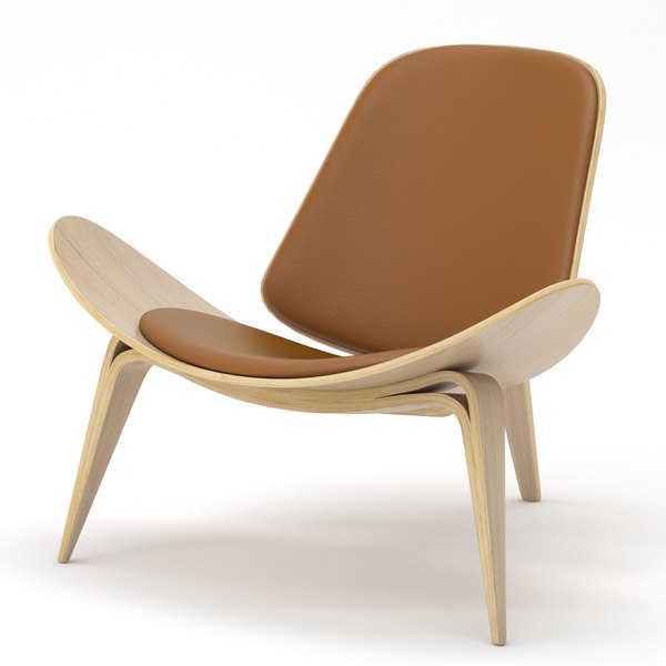 3d model of shell chair hans