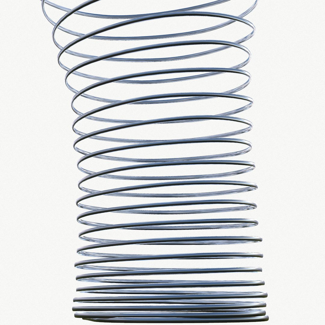 Metal Spiral Spring 3D Model - TurboSquid 1410601
