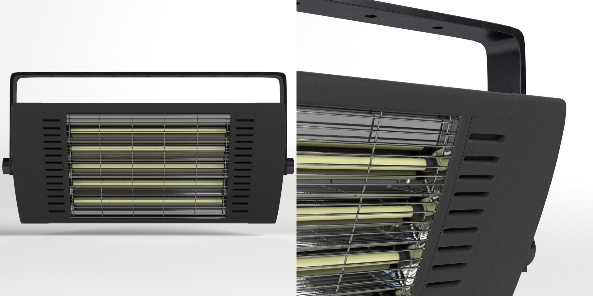 3D model wall mounted halogen heater - TurboSquid 1362693