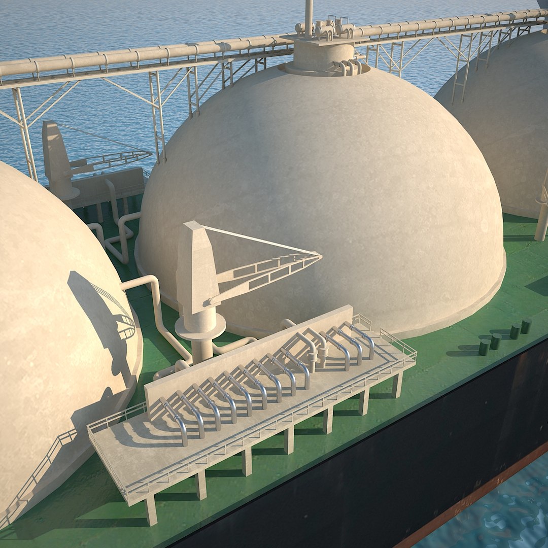 Tanker Ship Lng 3d Model