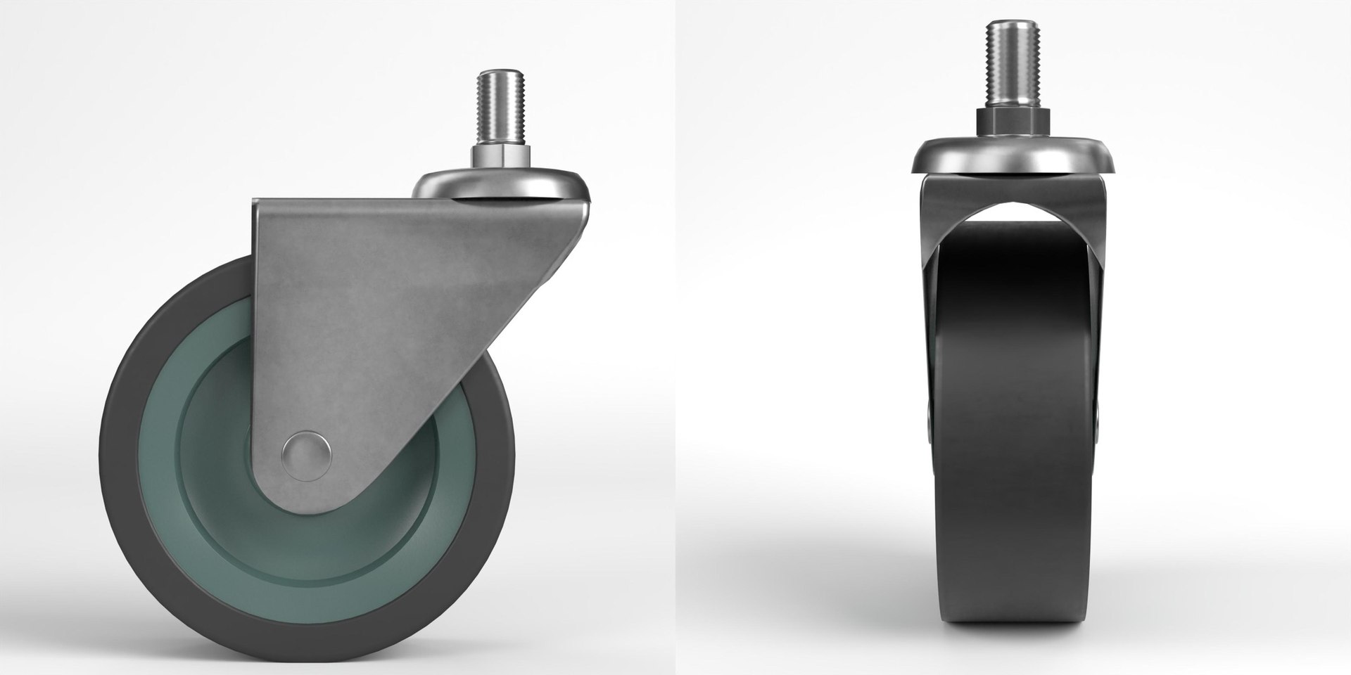 3D Threaded Stem Caster Wheel - TurboSquid 2410630