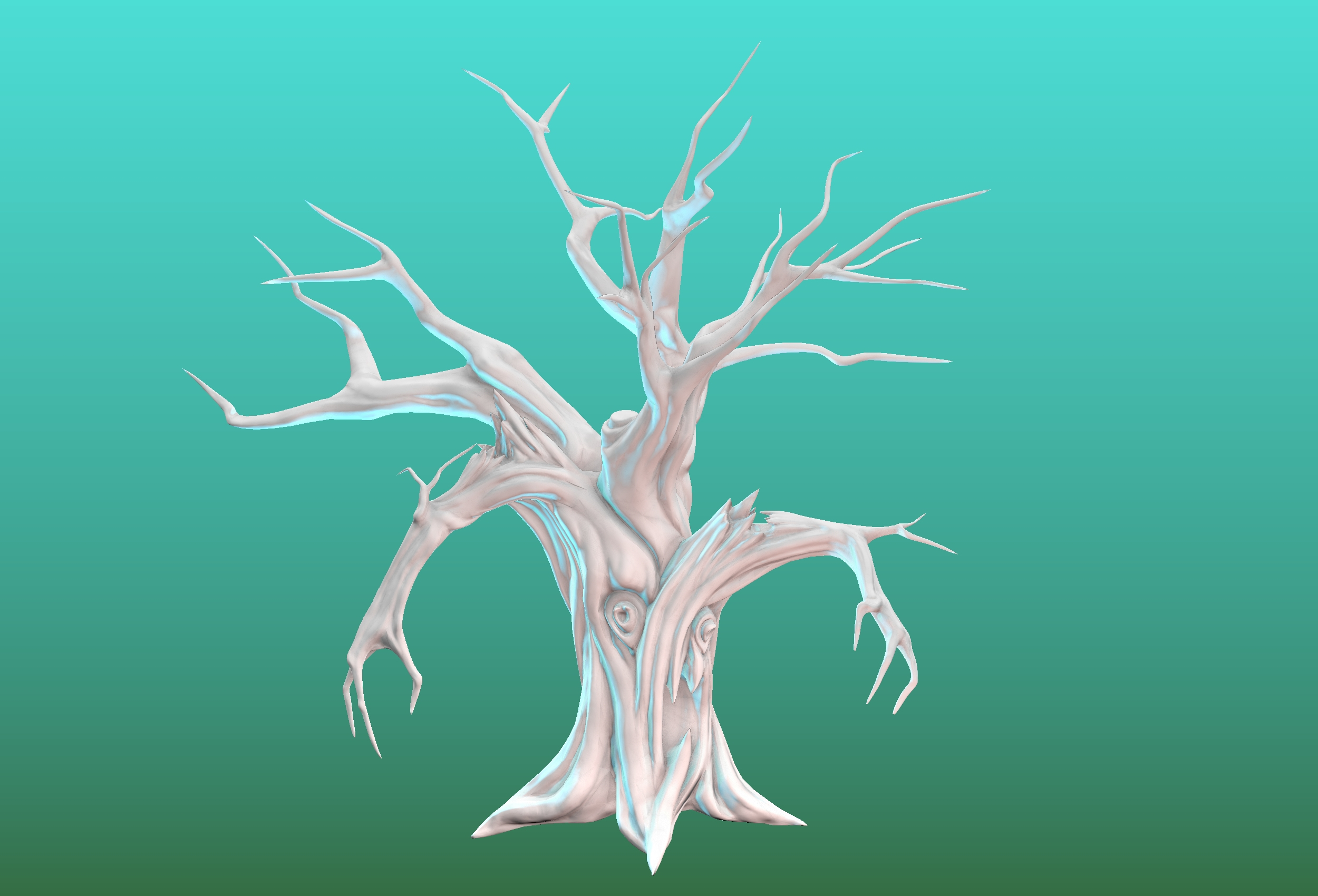 3d tree monster model