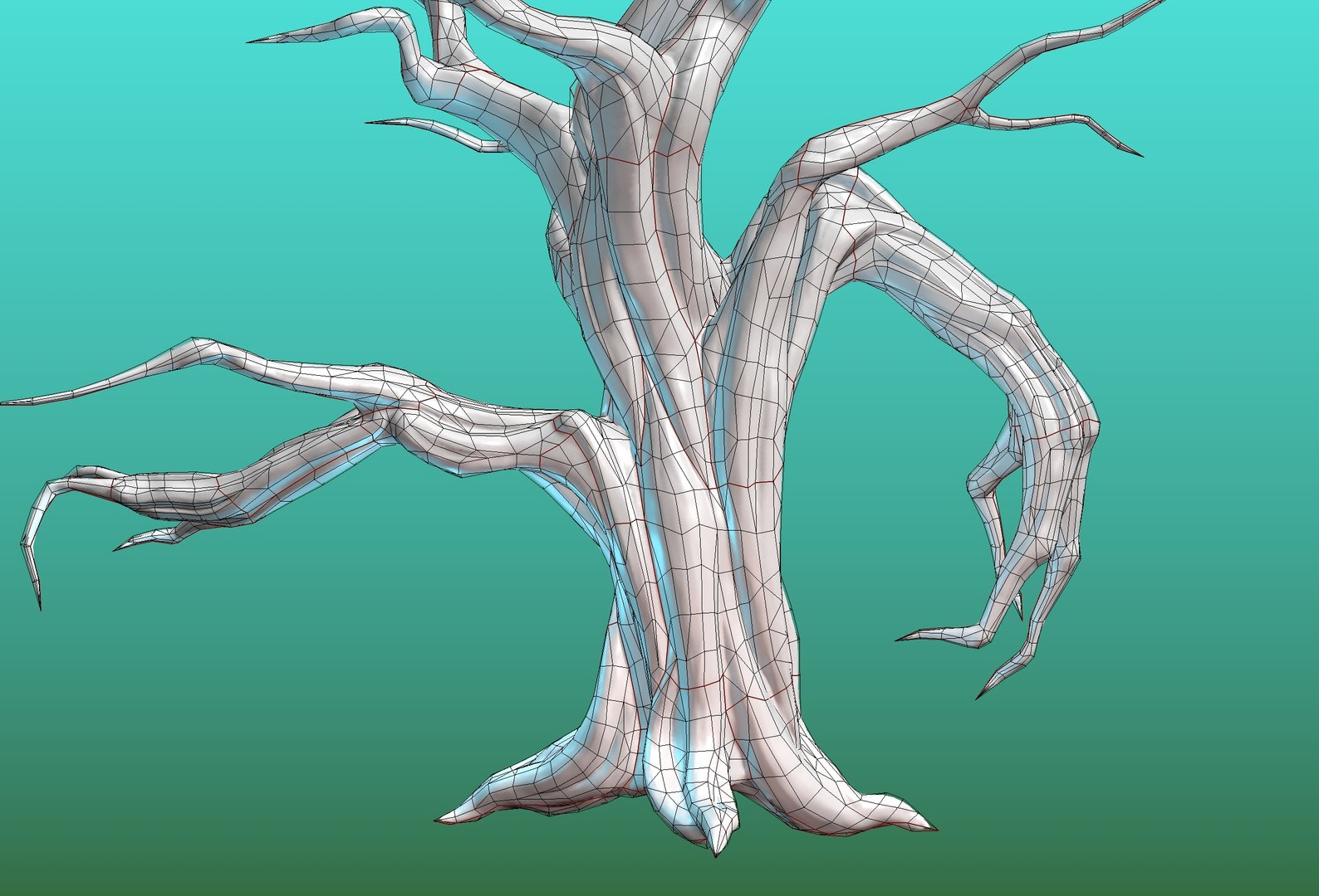3d tree monster model