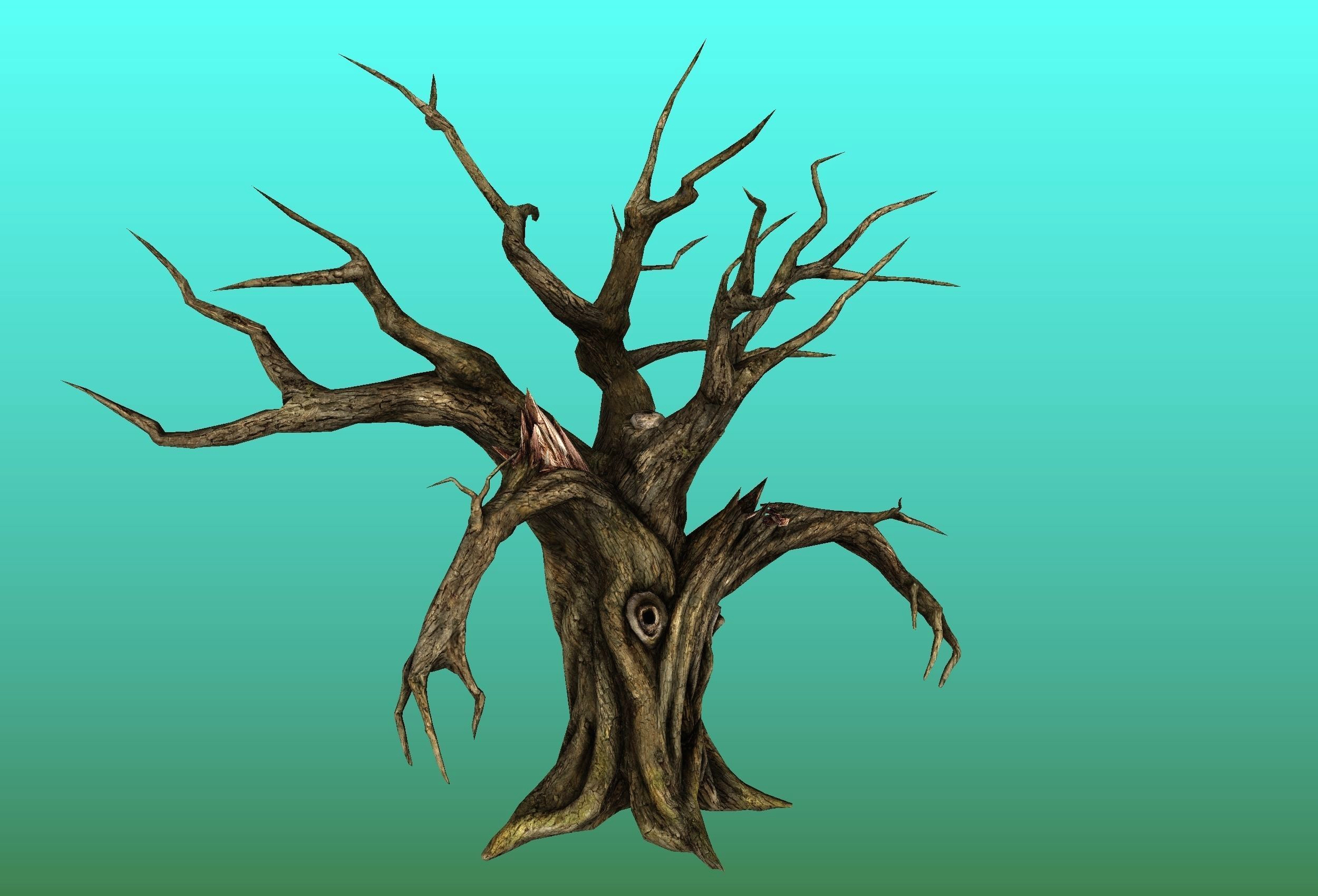 3d tree monster model
