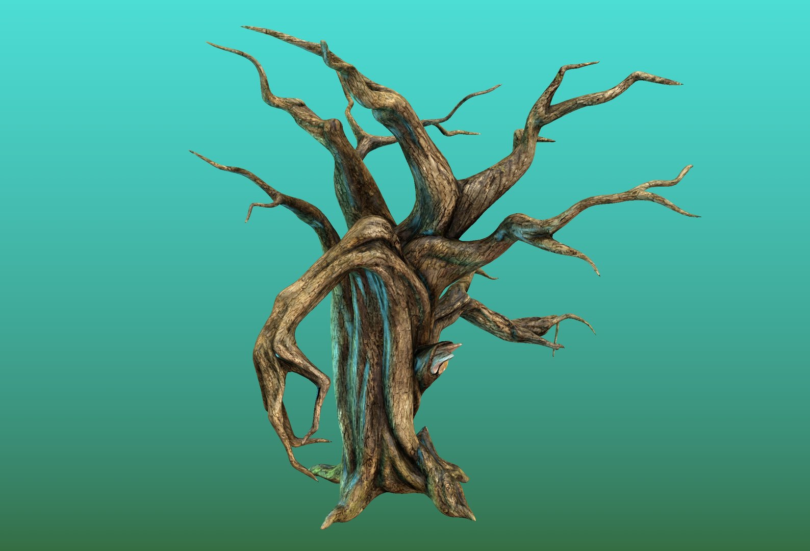 3d tree monster model