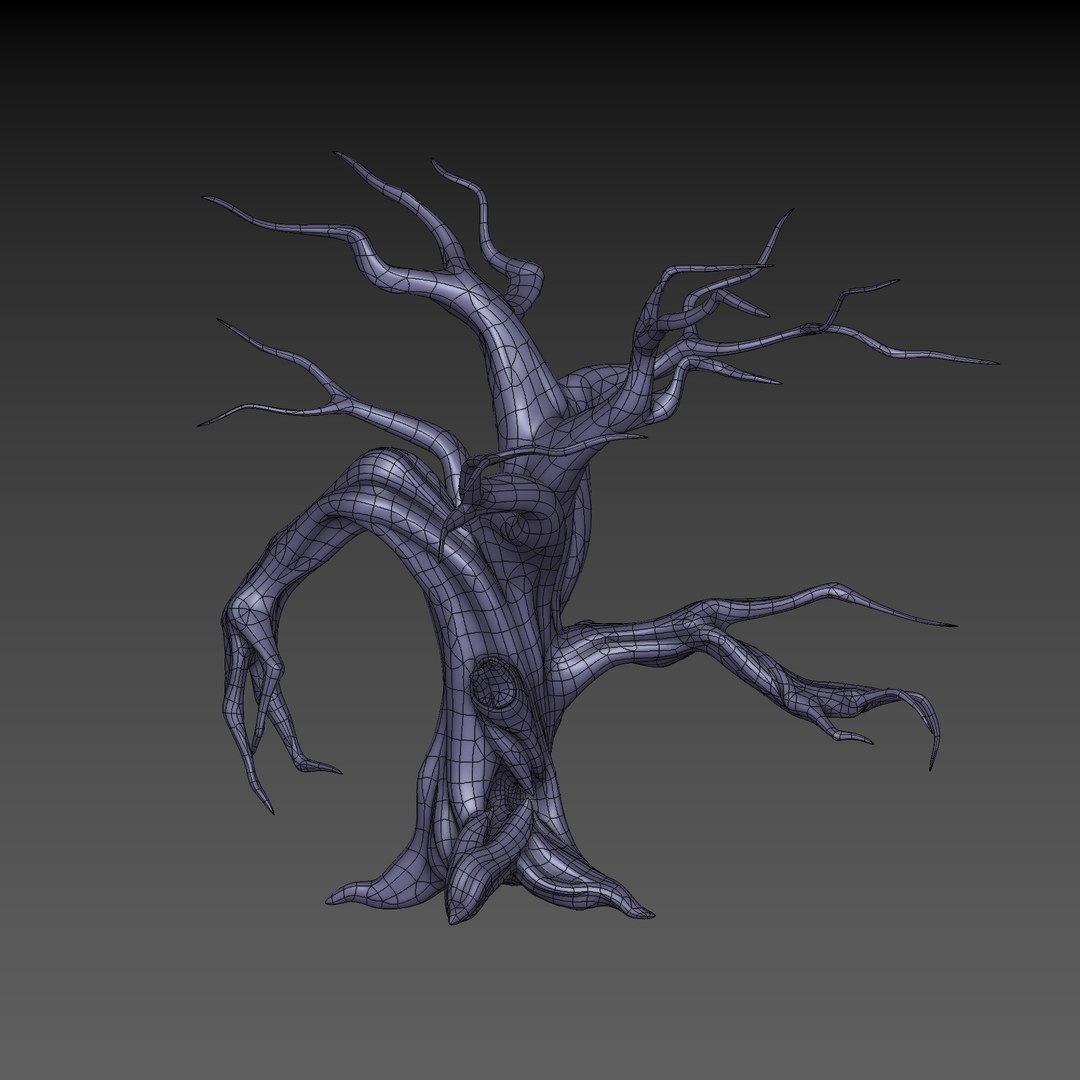 3d tree monster model