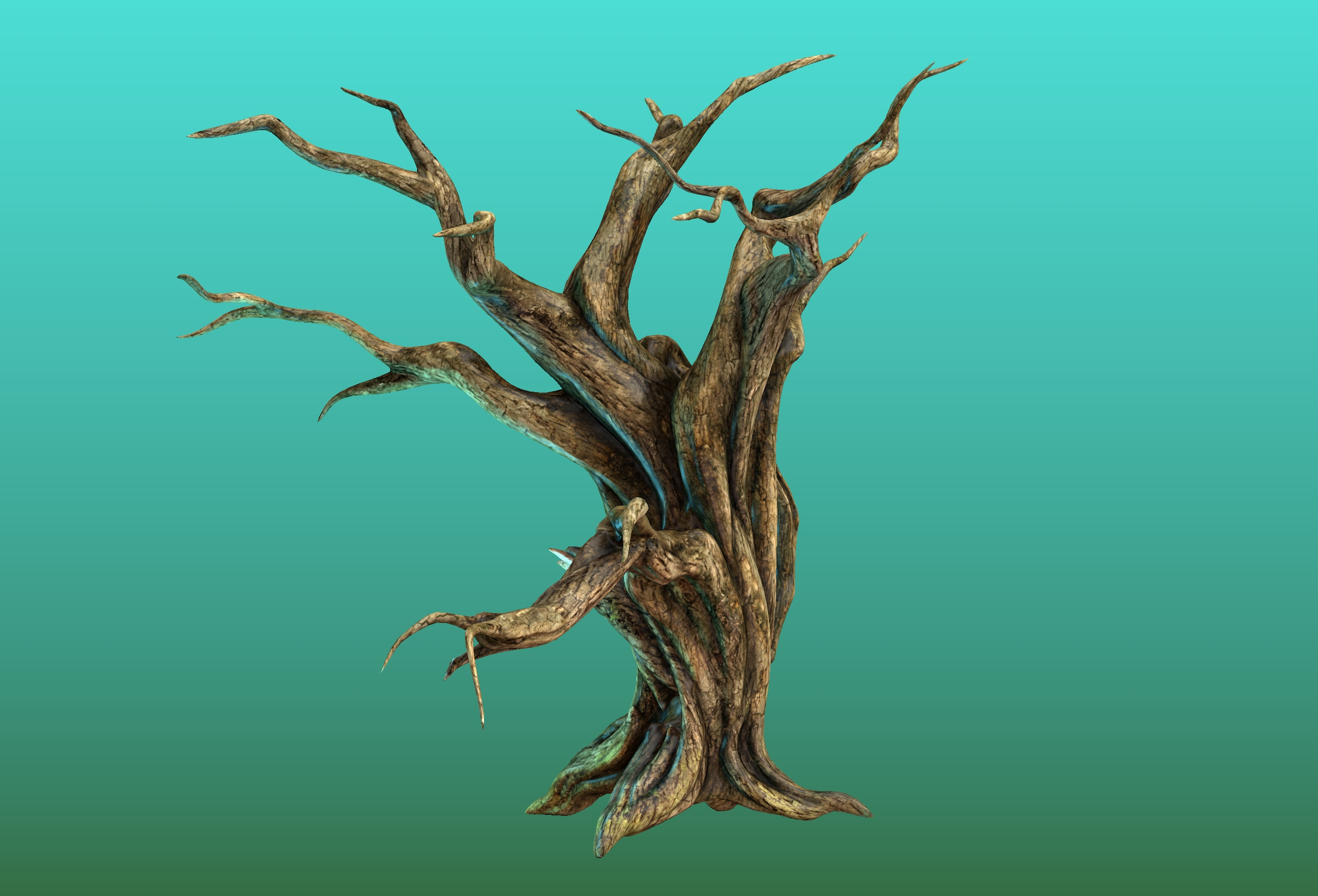 3d tree monster model