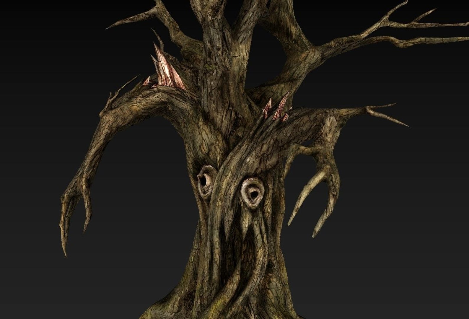 3d tree monster model