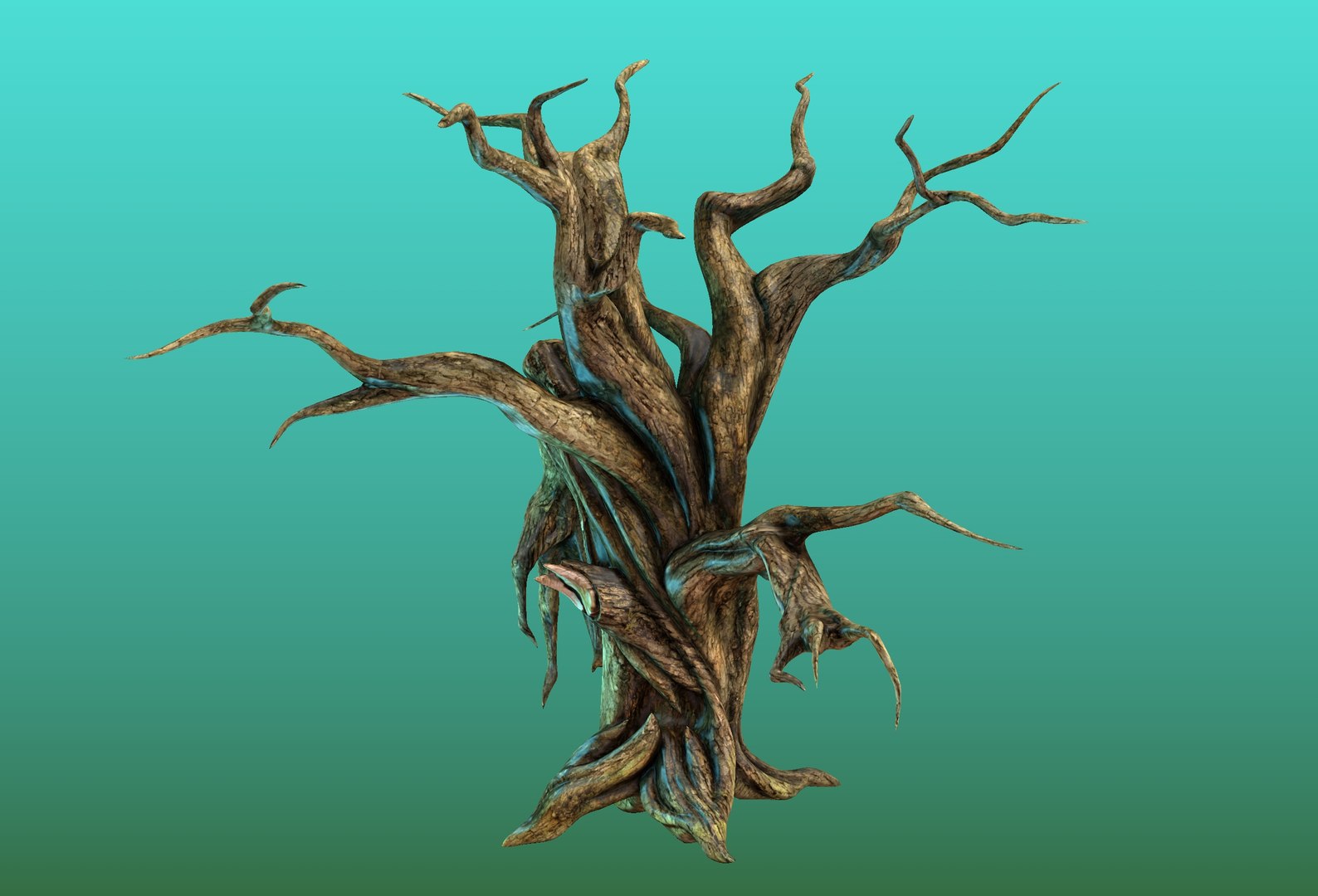 3d tree monster model