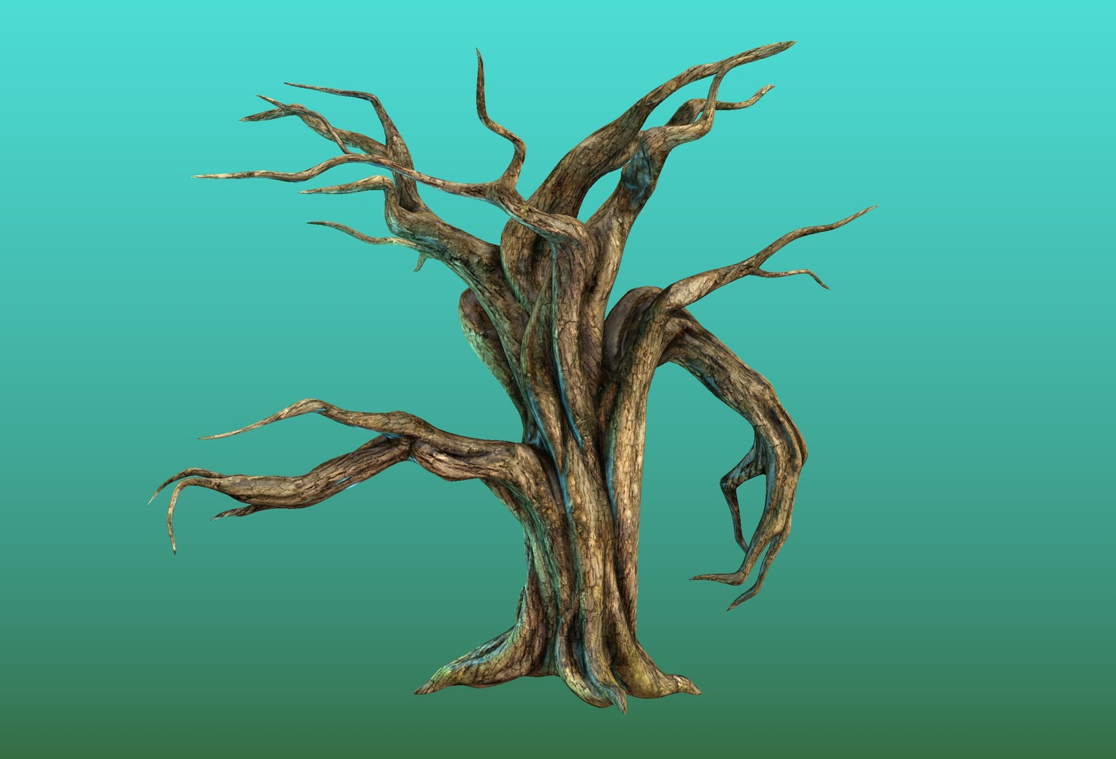 3d tree monster model