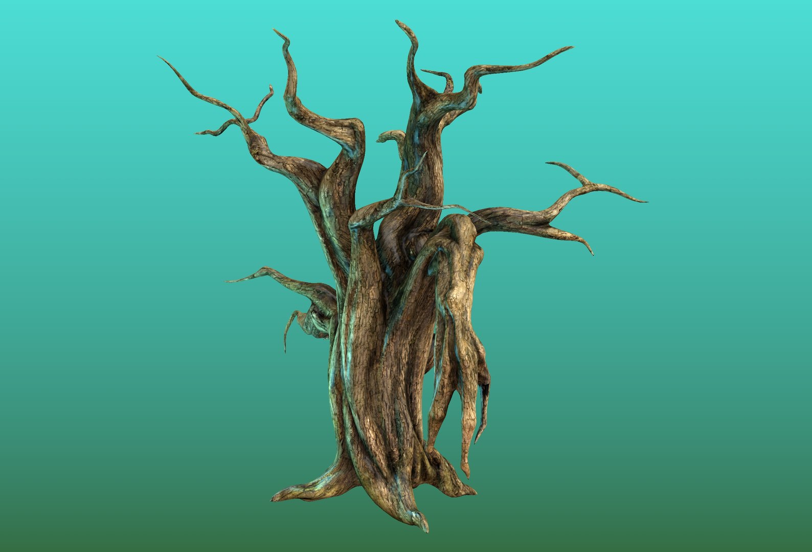 3d tree monster model
