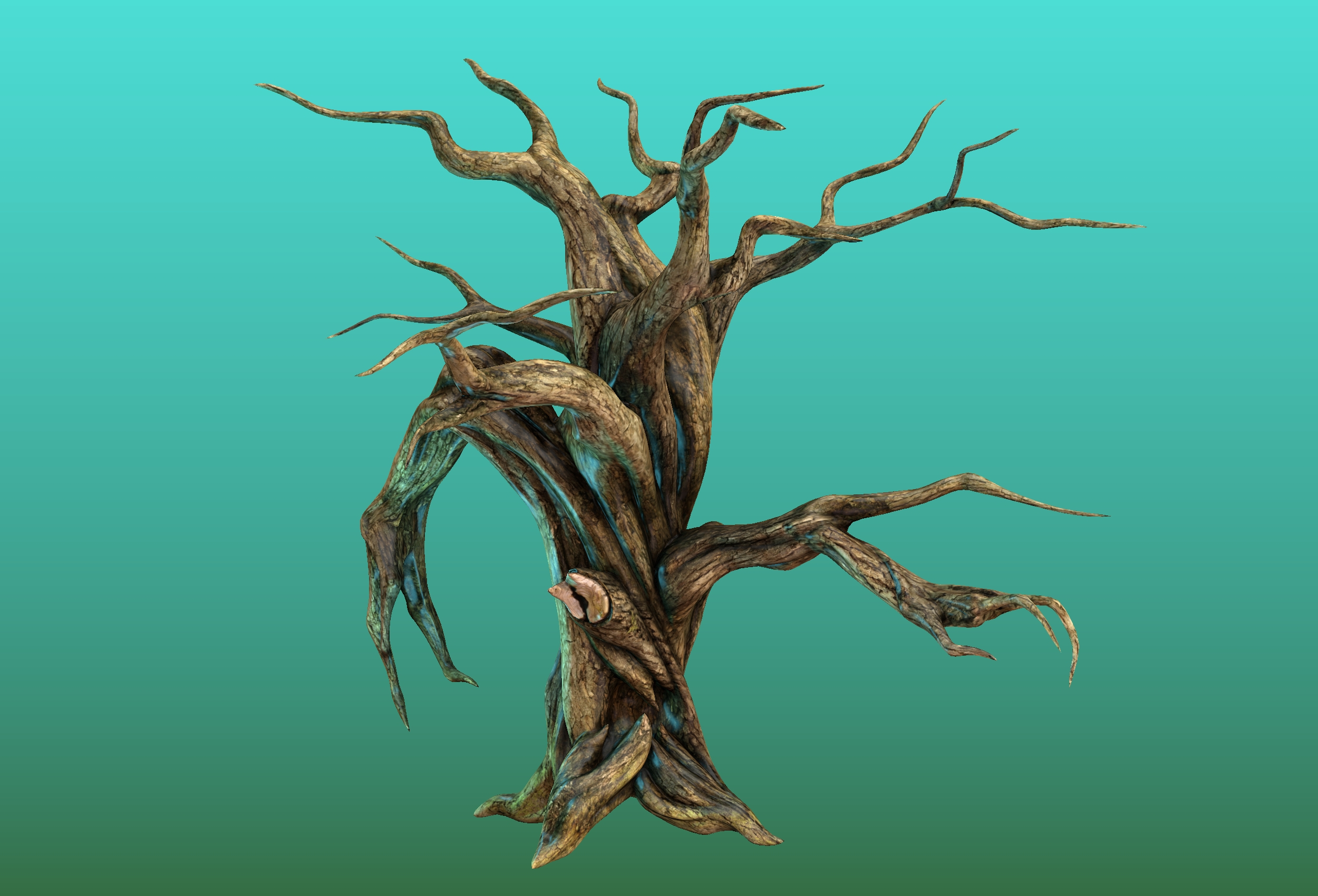3d tree monster model