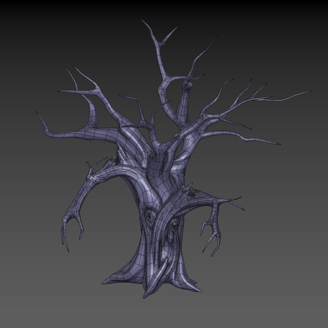 3d tree monster model