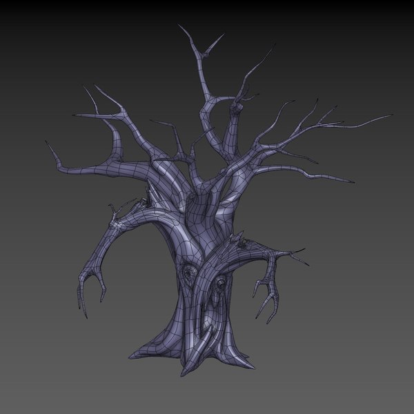 3d tree monster model