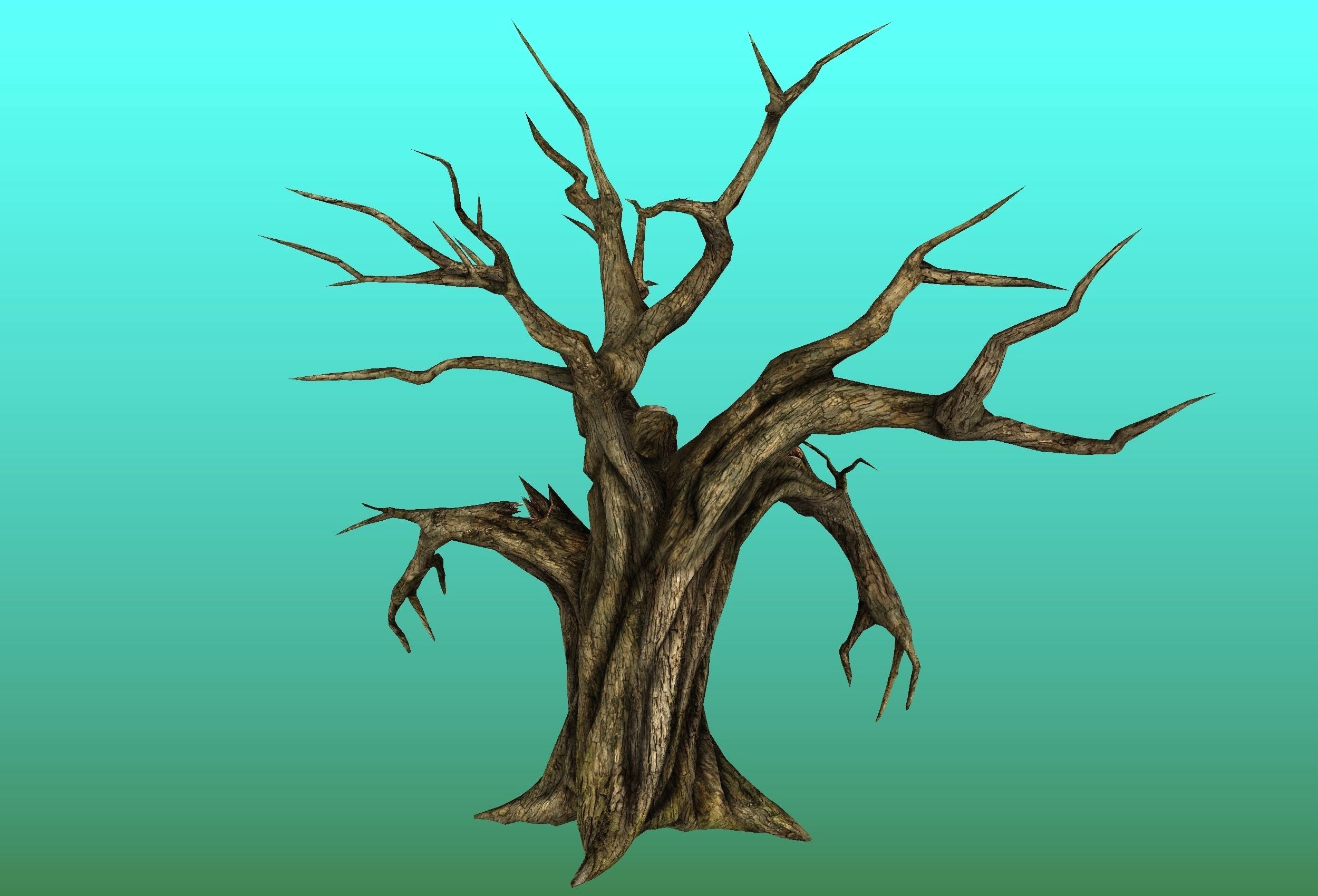 3d tree monster model