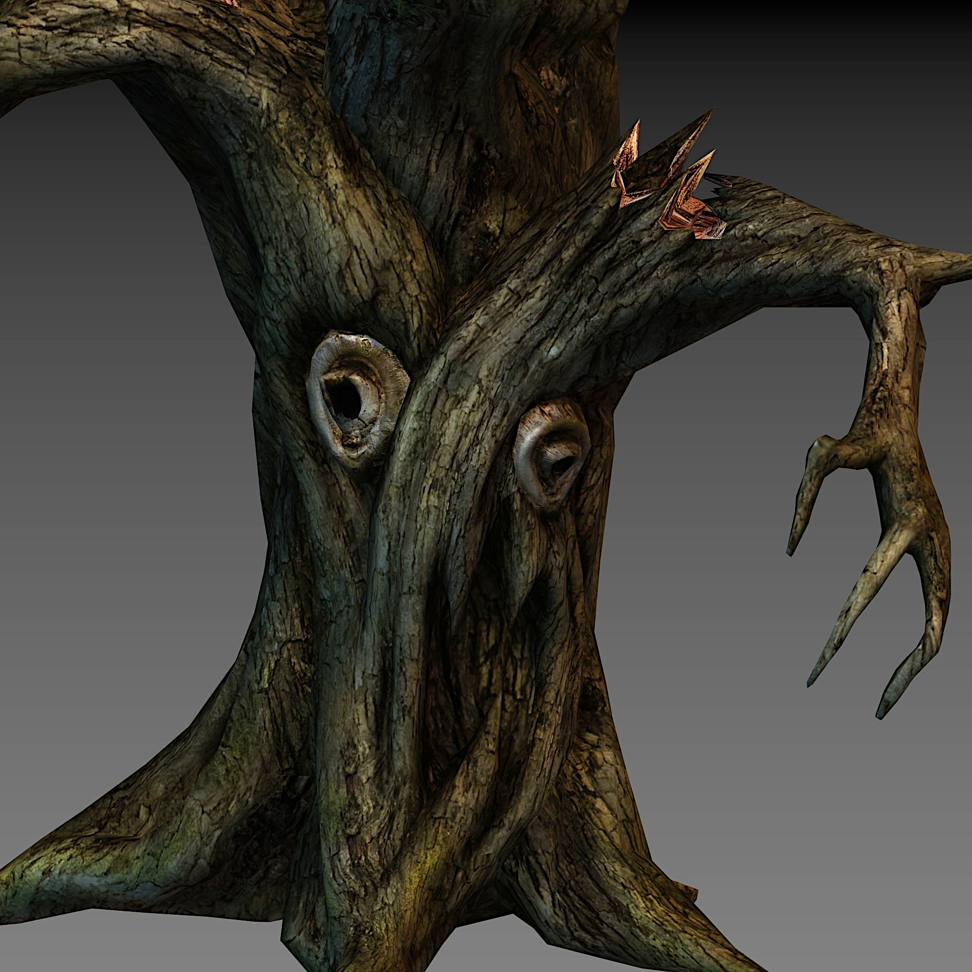 3d tree monster model