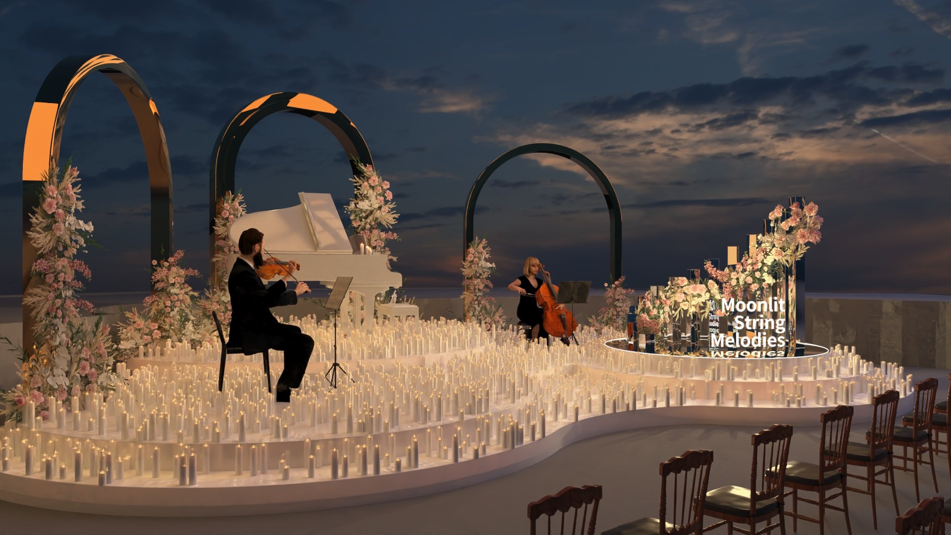 Candlelight Concert Stage Design 3D Model - TurboSquid 2381537