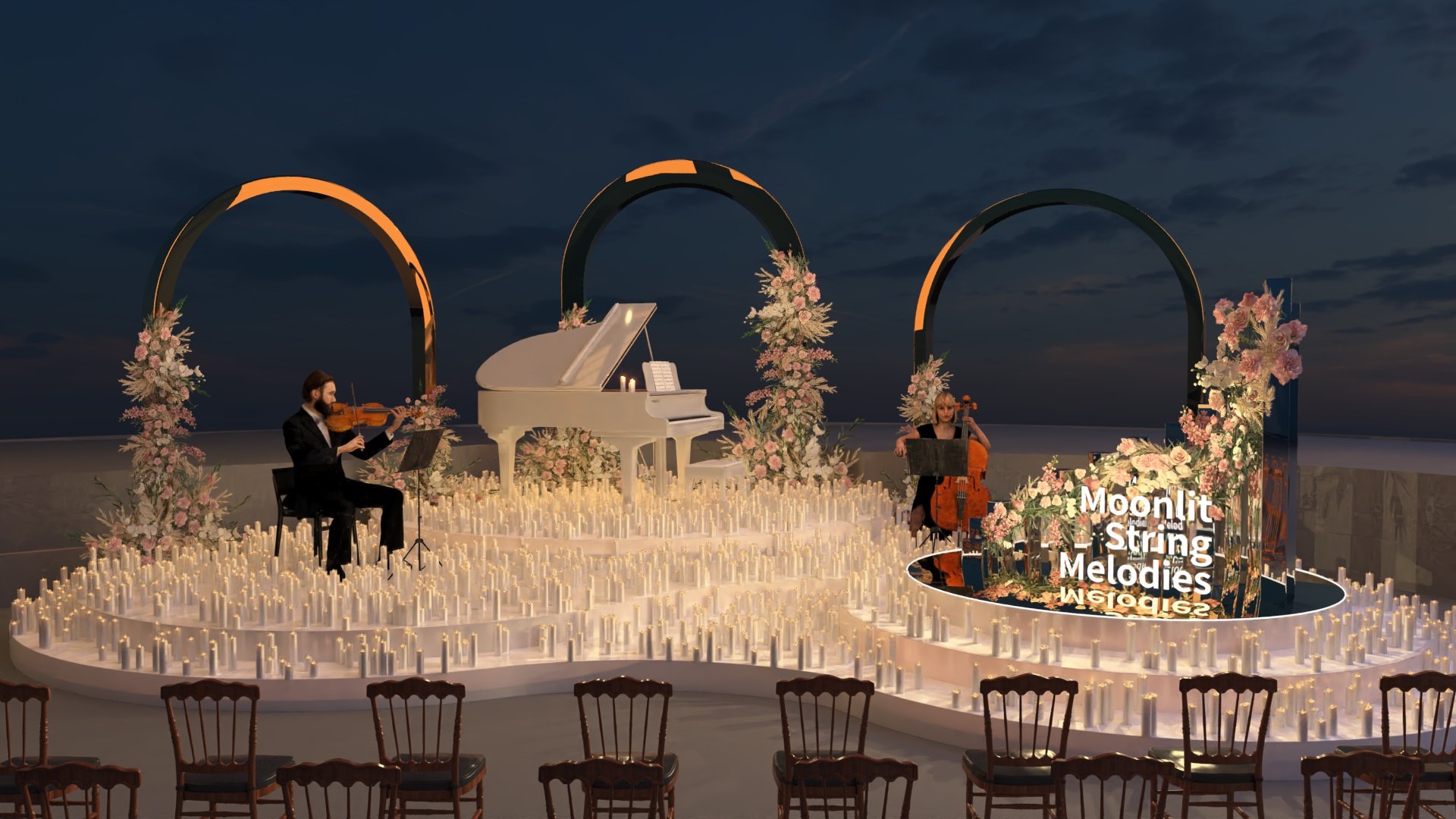 Candlelight Concert Stage Design 3D Model - TurboSquid 2381537