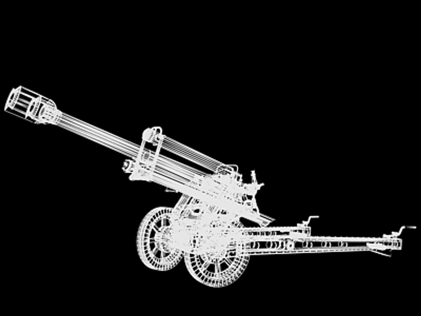 German Mountain Howitzer 3ds