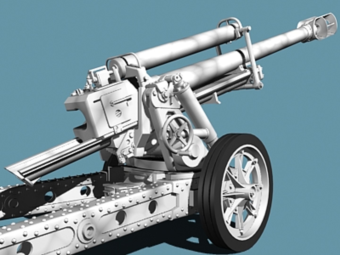 German Mountain Howitzer 3ds