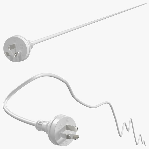 modelo 3d Type I Electric Plug White Rigged - TurboSquid 2042307