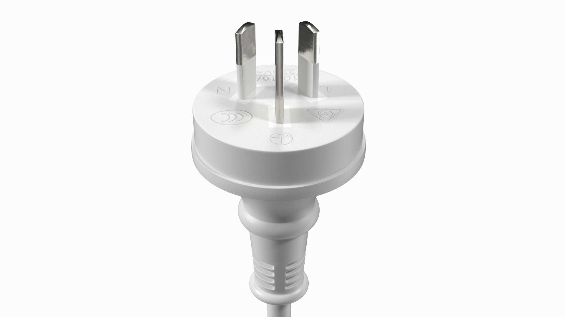 Type I Electric Plug White Rigged Model - TurboSquid 2042307