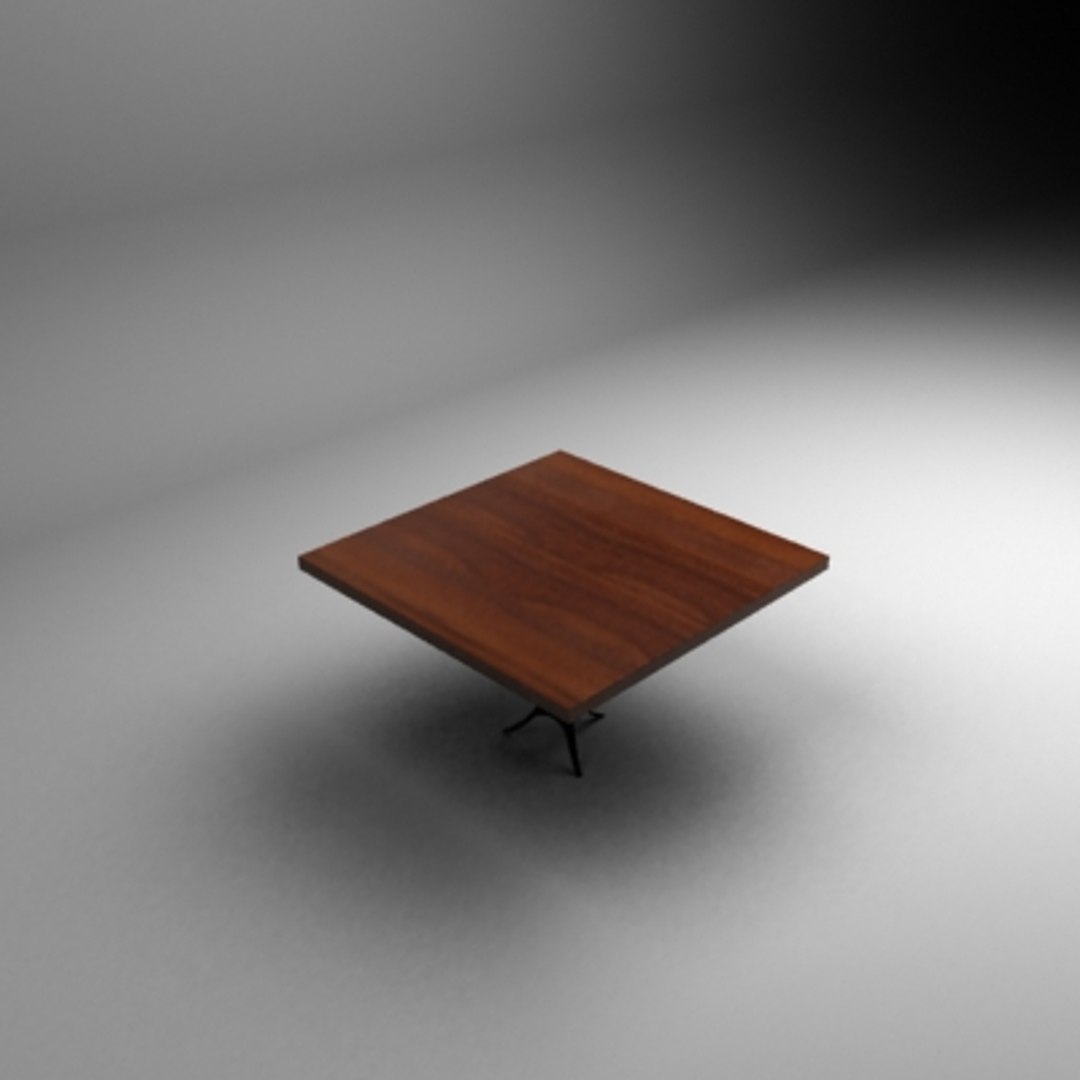 3d metal leg table
