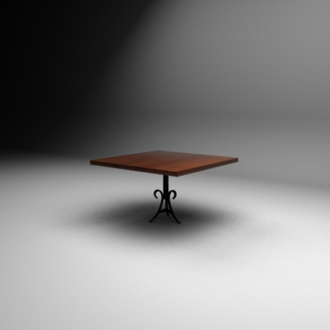 3d metal leg table