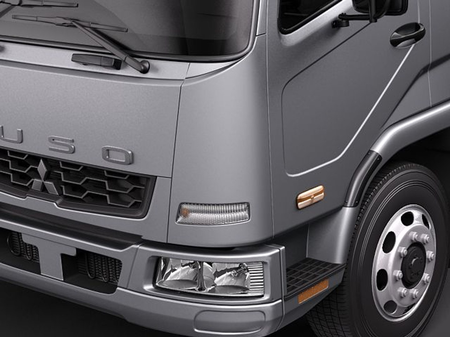 Mitsubishi Fuso Fk13 Truck 3d Model
