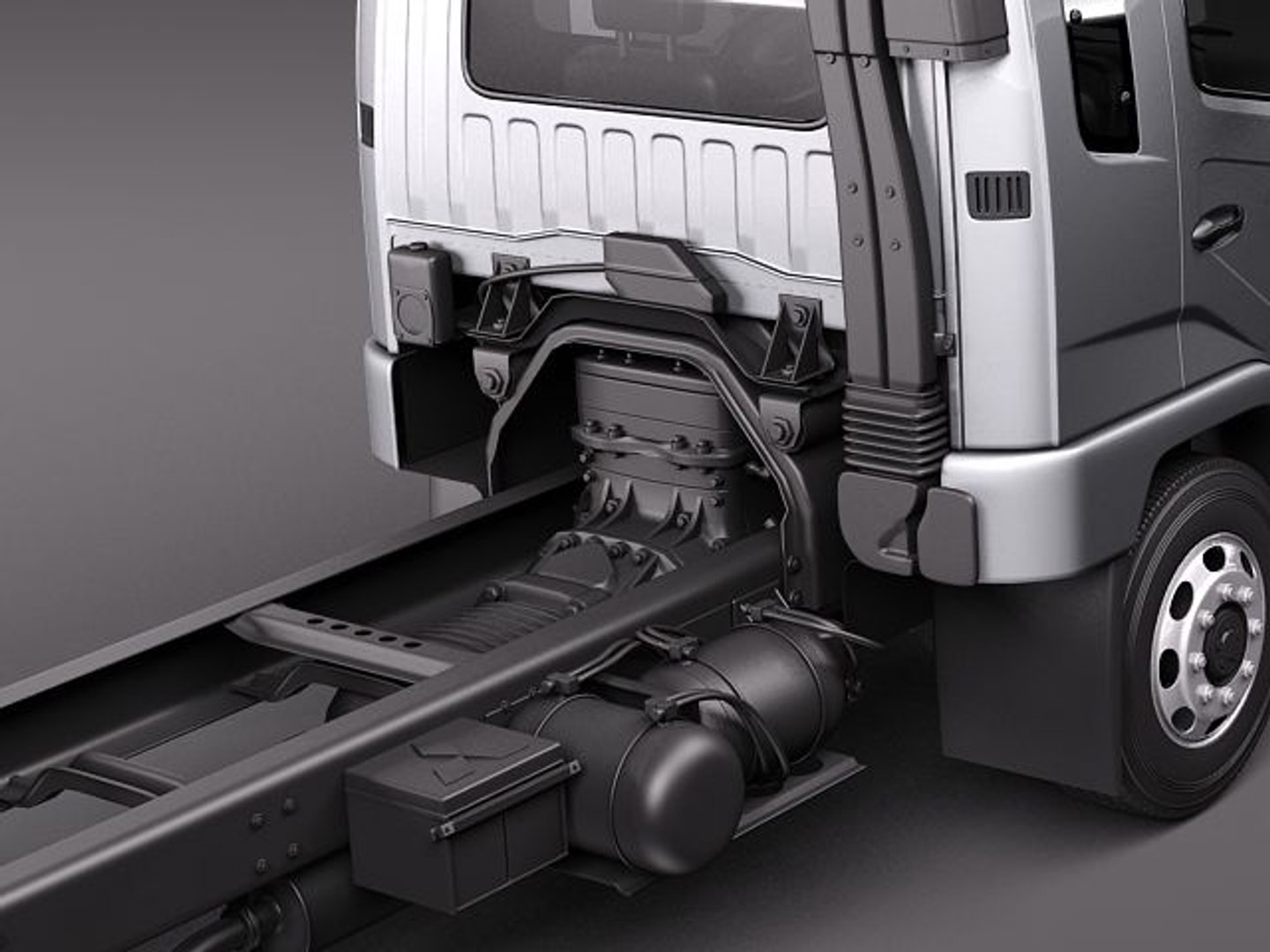Mitsubishi Fuso Fk13 Truck 3d Model