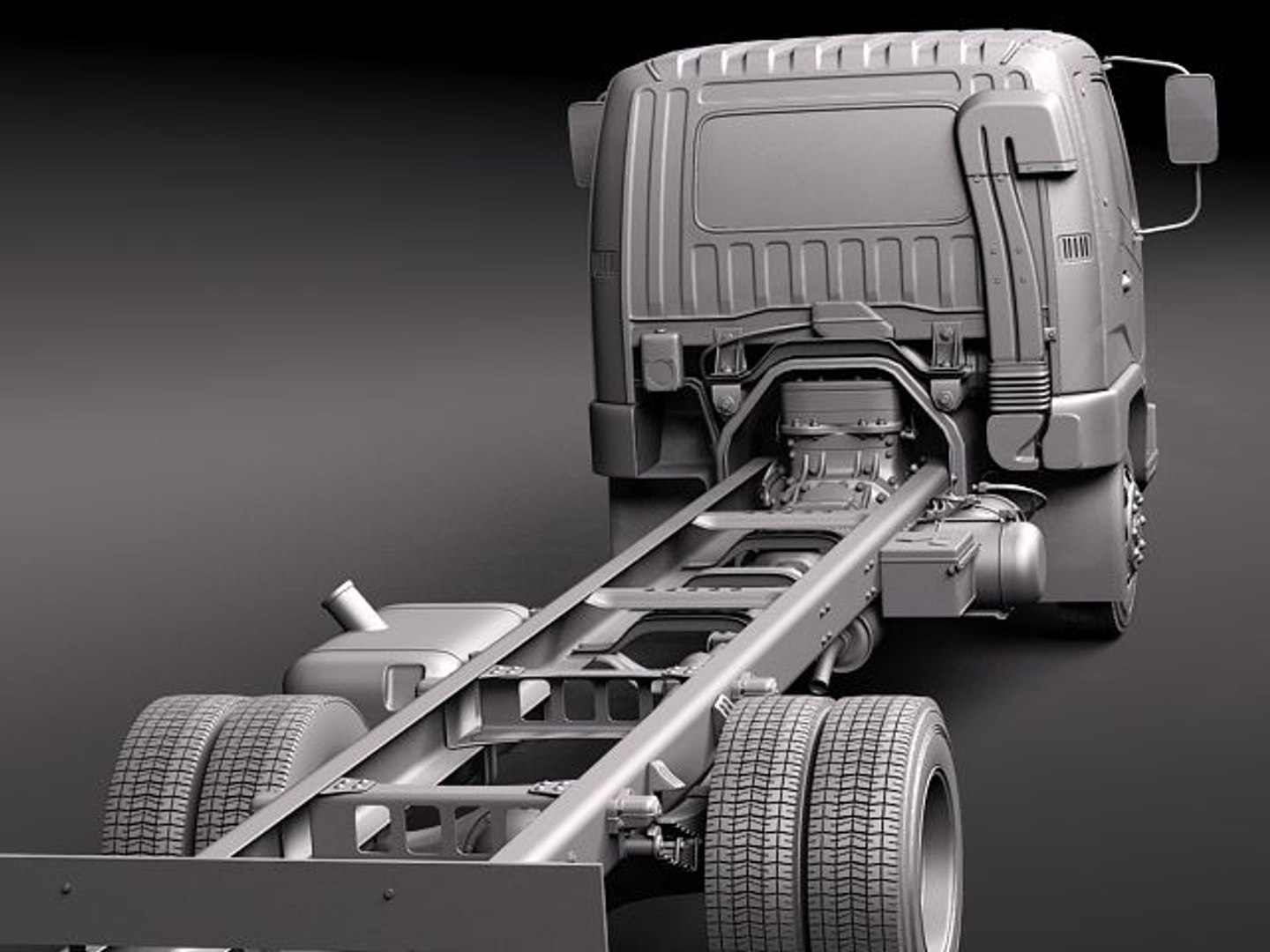 Mitsubishi Fuso Fk13 Truck 3d Model