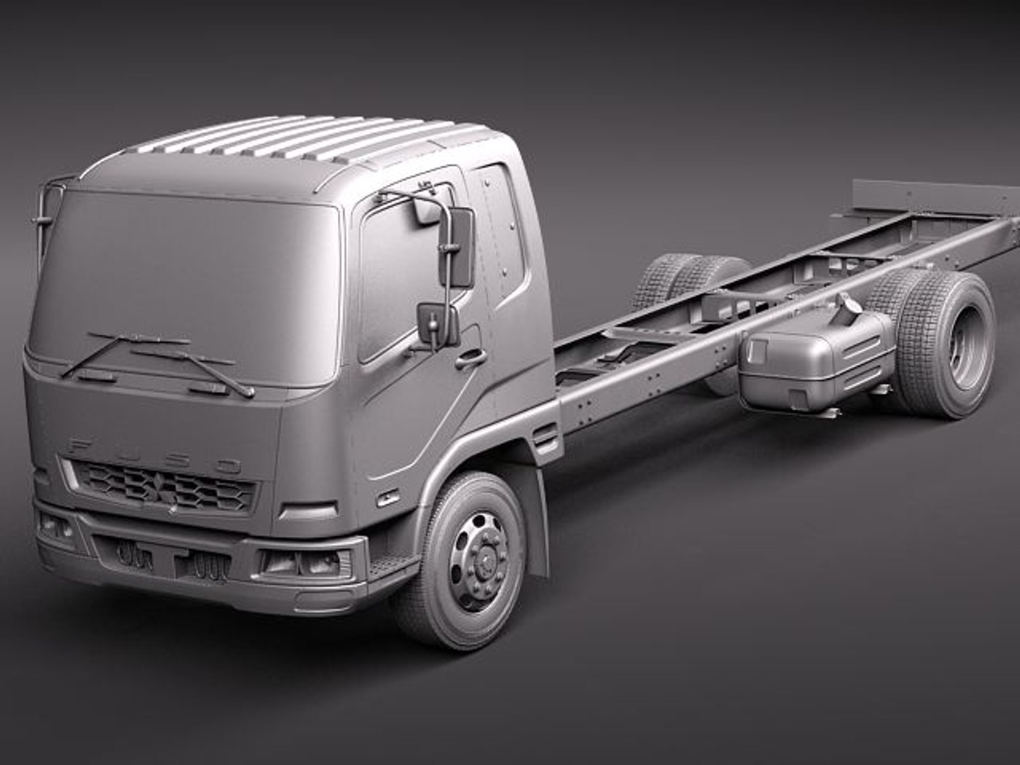 Mitsubishi Fuso Fk13 Truck 3d Model
