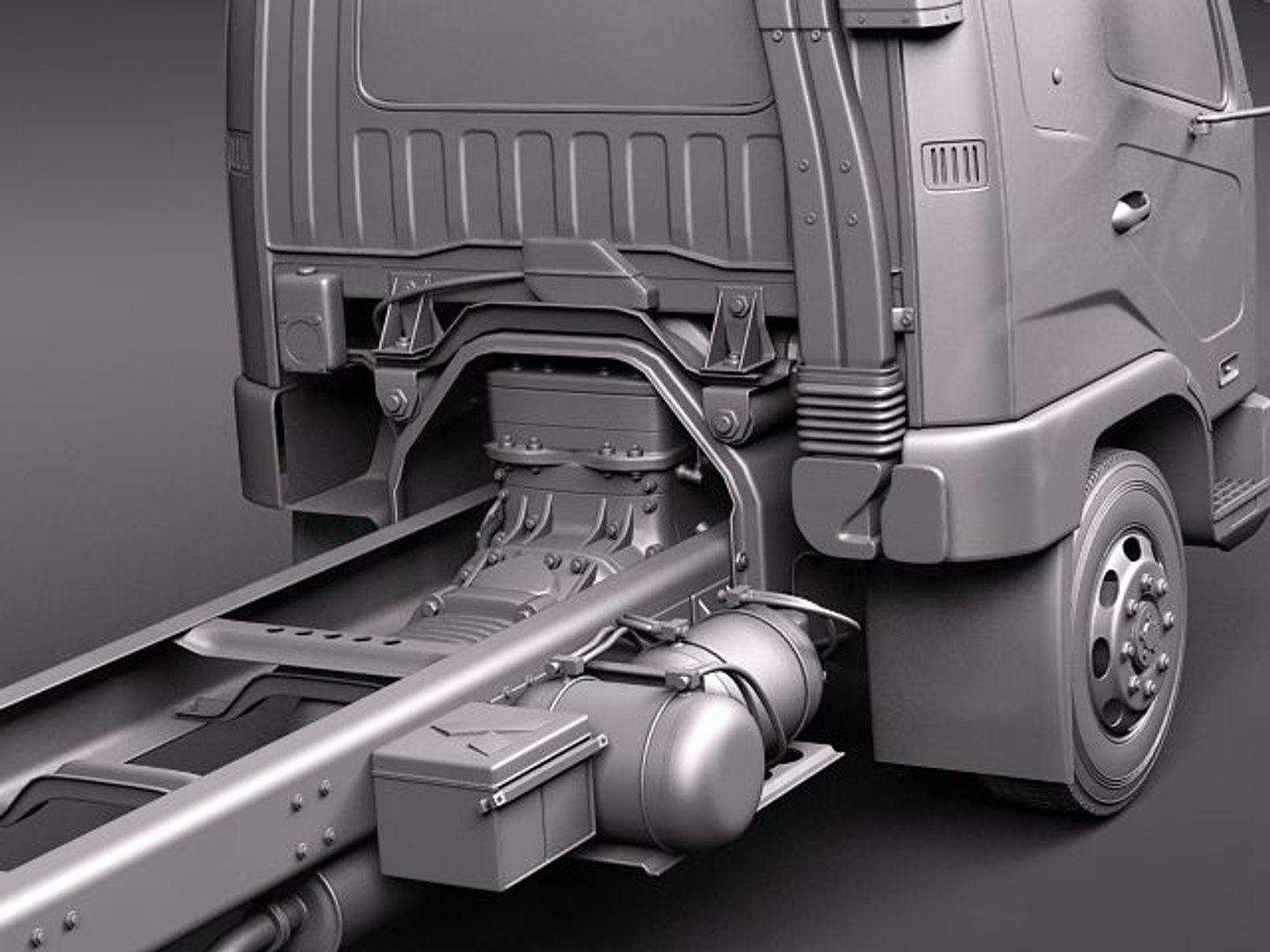 Mitsubishi Fuso Fk13 Truck 3d Model