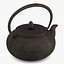 3d ancient asian teapot