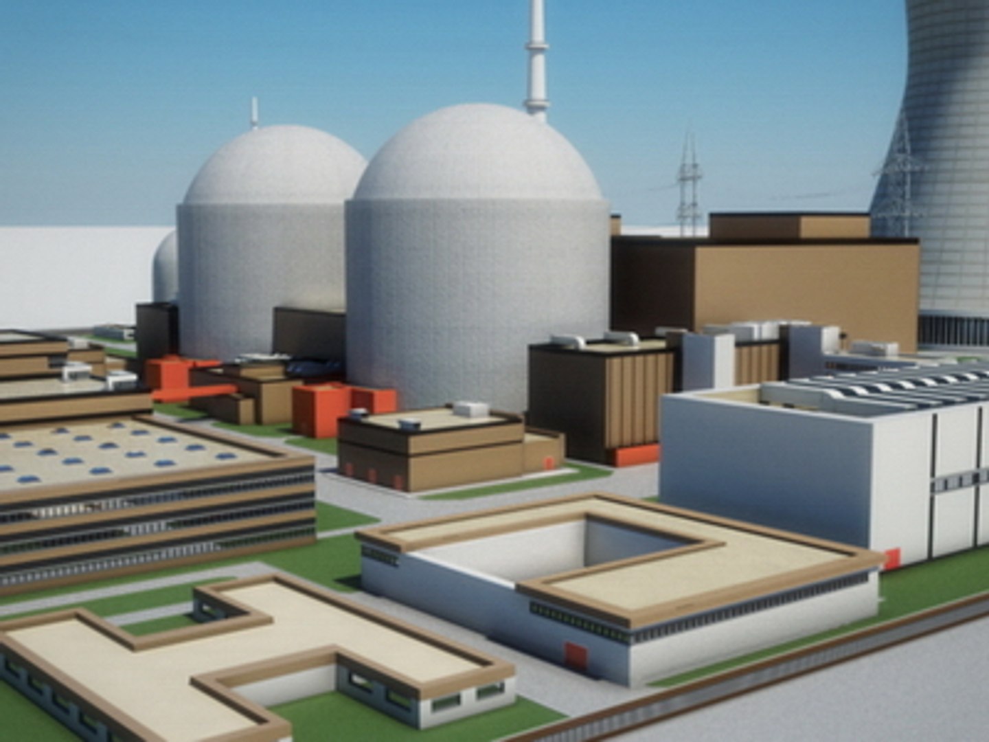 Nuclear Power Plant 3d Model