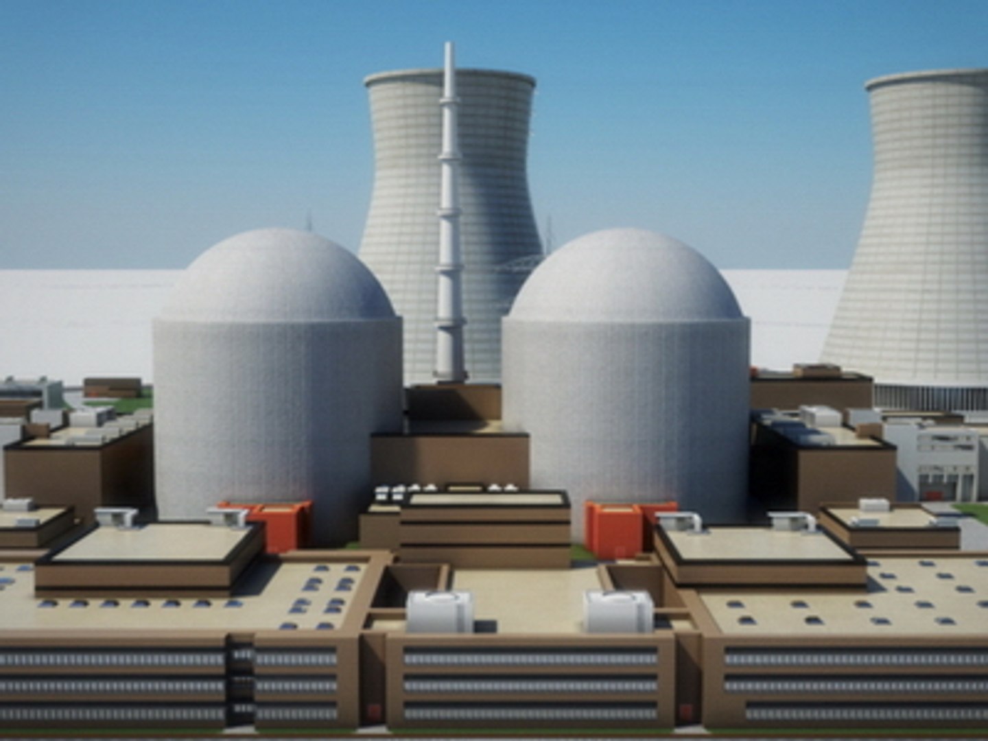 Nuclear Power Plant 3d Model