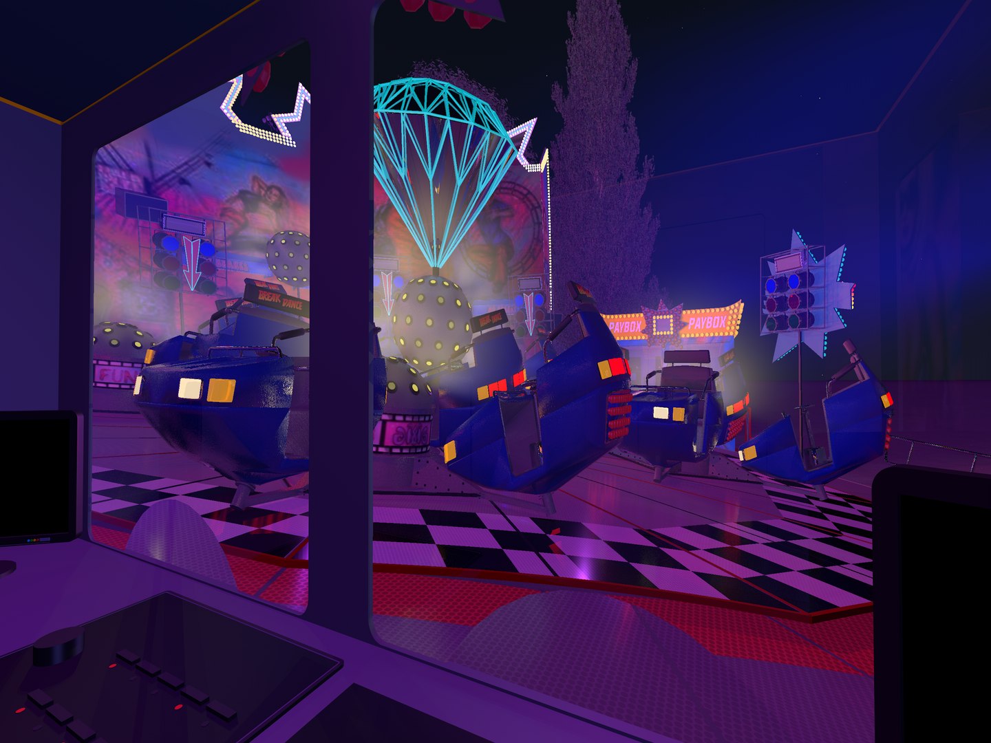 3D Break Dance Fun Fair High Quality Model - TurboSquid 2027654