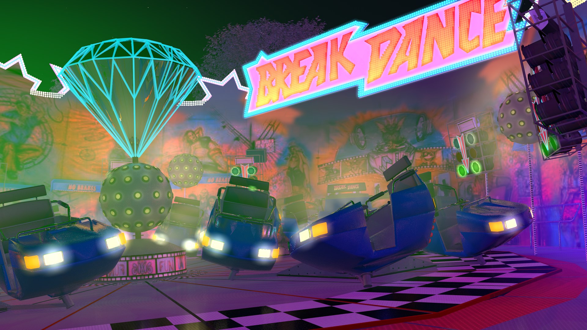 3D Break Dance Fun Fair High Quality Model - TurboSquid 2027654