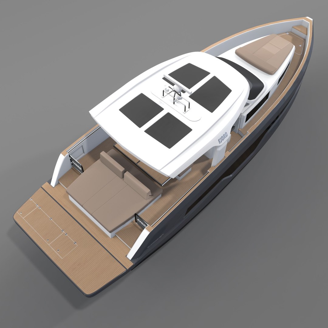 FJORD 41 XL Power Boat 3D Model - TurboSquid 2130156