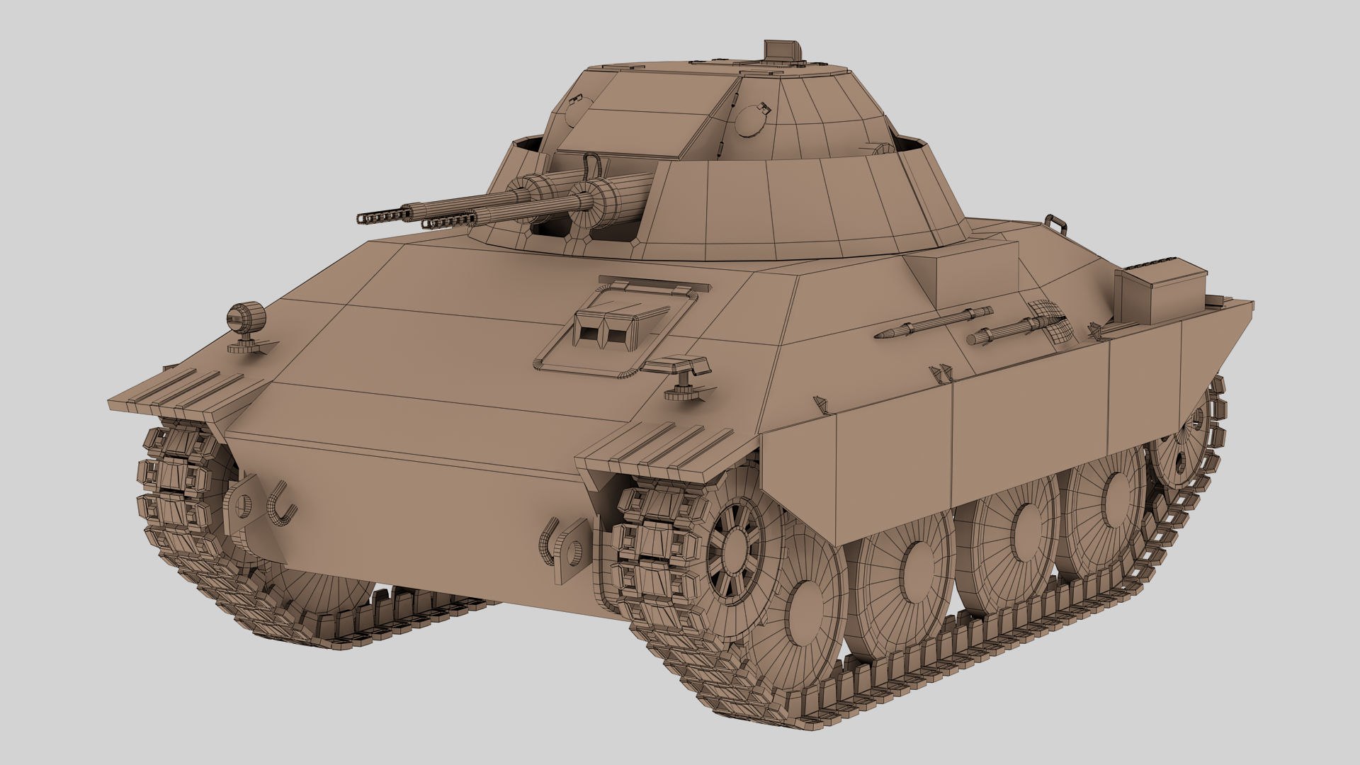 3D Flakpanzer 38t Kugelblitz Model - TurboSquid 2241576