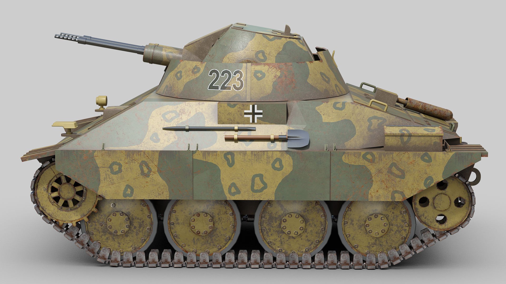 3D Flakpanzer 38t Kugelblitz Model - TurboSquid 2241576