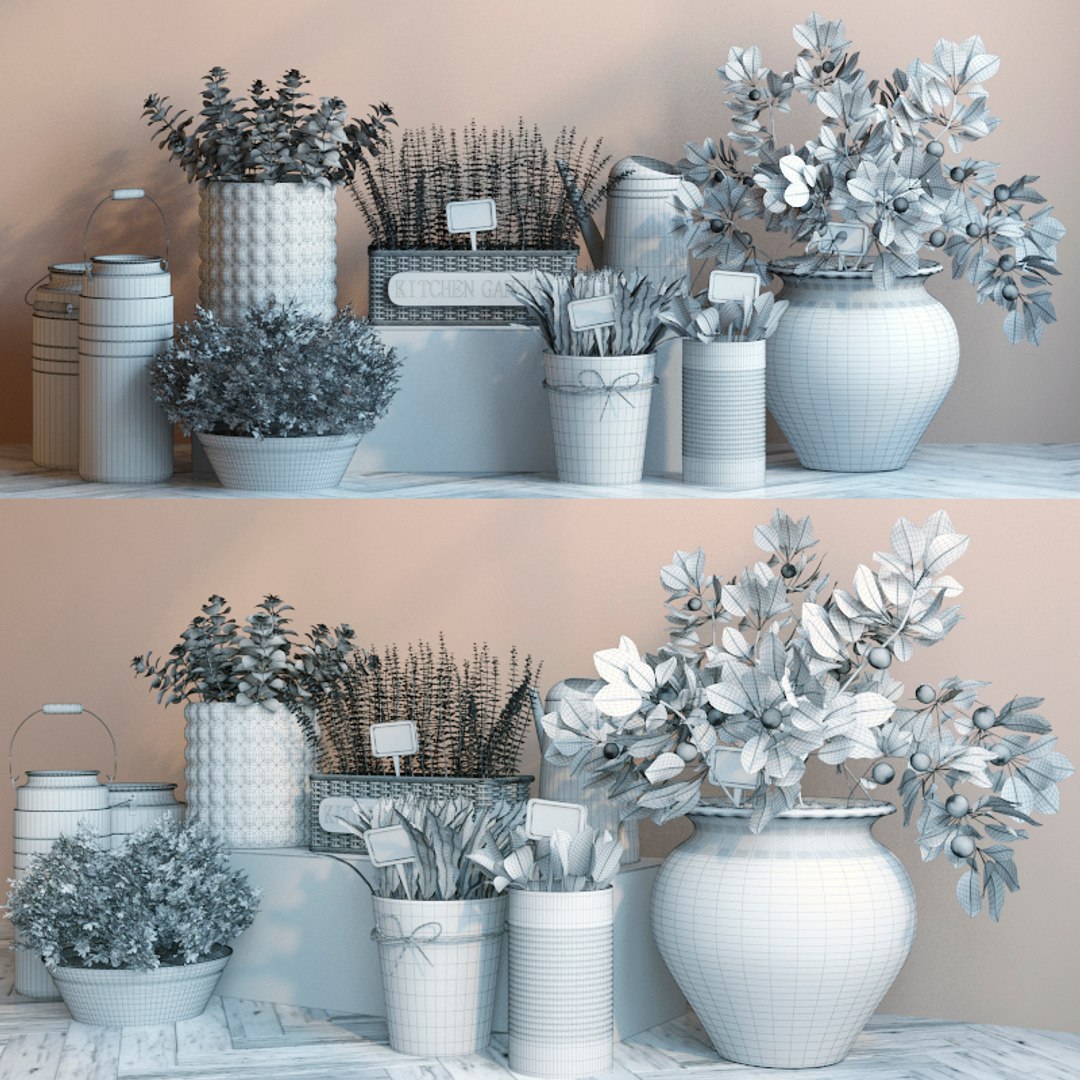Kitchen Garden 3d Model