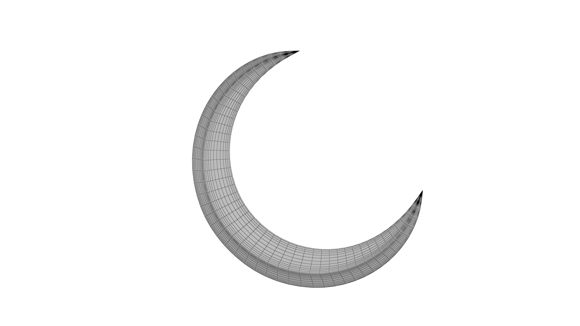 3D Crescent Moon Model - TurboSquid 1764174
